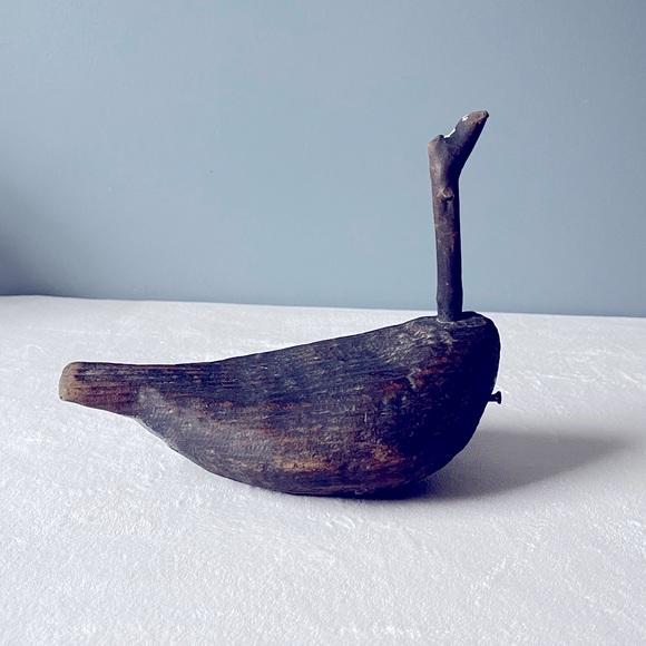 Other | Antique Primitive 19th Century Hand Carved Root Head Long Neck ...